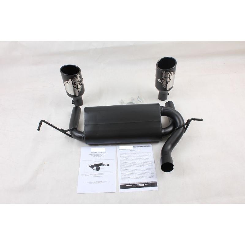 WF PERFORMANCE ジープ ラングラー JK 用 エキゾースト エキマニ マフラー マフラーカッター G-SON スタイル JEEP WRANGLER Exhaust ブラック ...