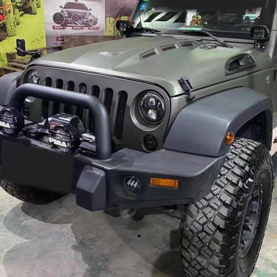 WF PERFORMANCE ジープ ラングラー JK 用 アベンジャーズ ボンネット スチール製 ブラック JEEP WRANGLER Avengers Hood ダクト有り 未塗装 ...