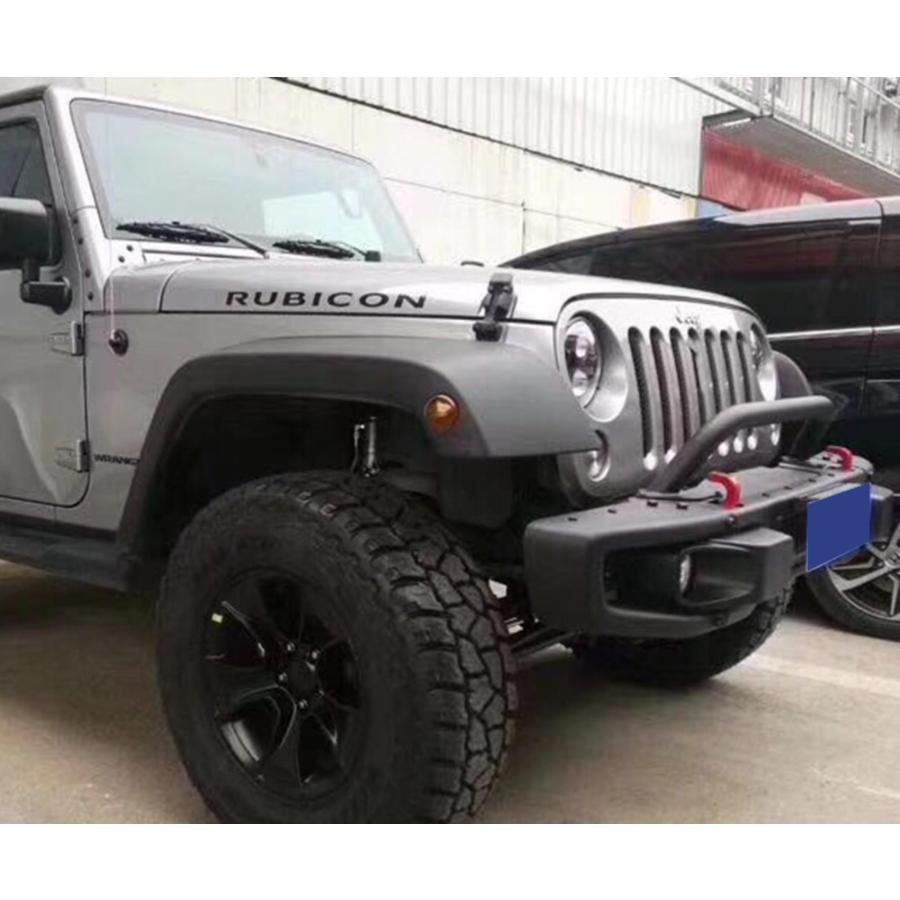 WF PERFORMANCE ラングラー JK フロントバンパー (10th Aniversary スタイル) U-Bar付 ブラック スチール製 ジープ JEEP WRANGLER ...