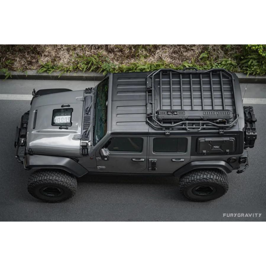 ラングラー JK JL JT アルミニウム ルーフトップ ルーフキャリア JEEP ジープ FURY ENGRAVER製 : ma19261 ...