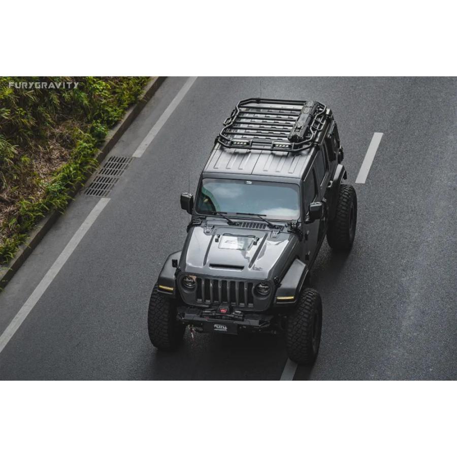 ラングラー JK JL JT アルミニウム ルーフトップ ルーフキャリア JEEP ジープ FURY ENGRAVER製 : ma19261 ...