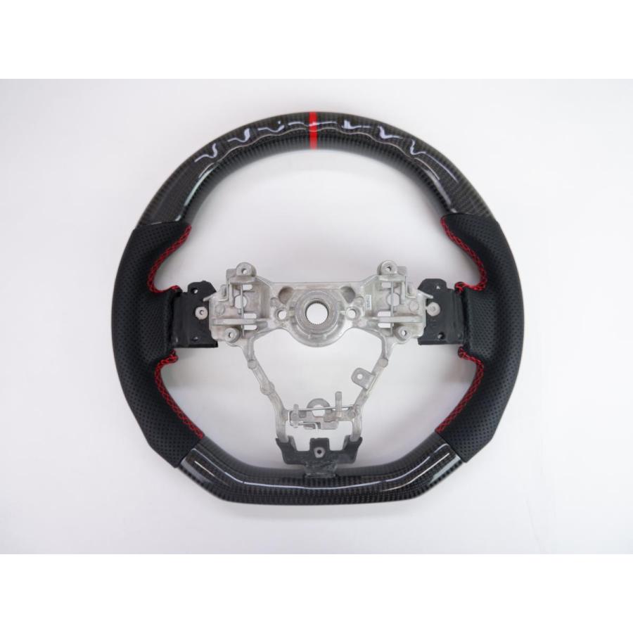 WF PERFORMANCE WRX Sti S4 VAB VAG レヴォーグ vm ステアリングホイール ガングリップ リアル カーボン ...