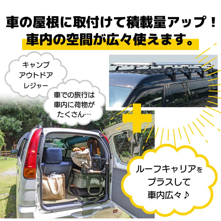 ルーフラック アルミ製 ルーフキャリア エブリィ エブリイ バン 17 da17 ハイルーフ DA17V 1000×1200 ラック ルーフバスケット キャリア : sch1213-2 ...