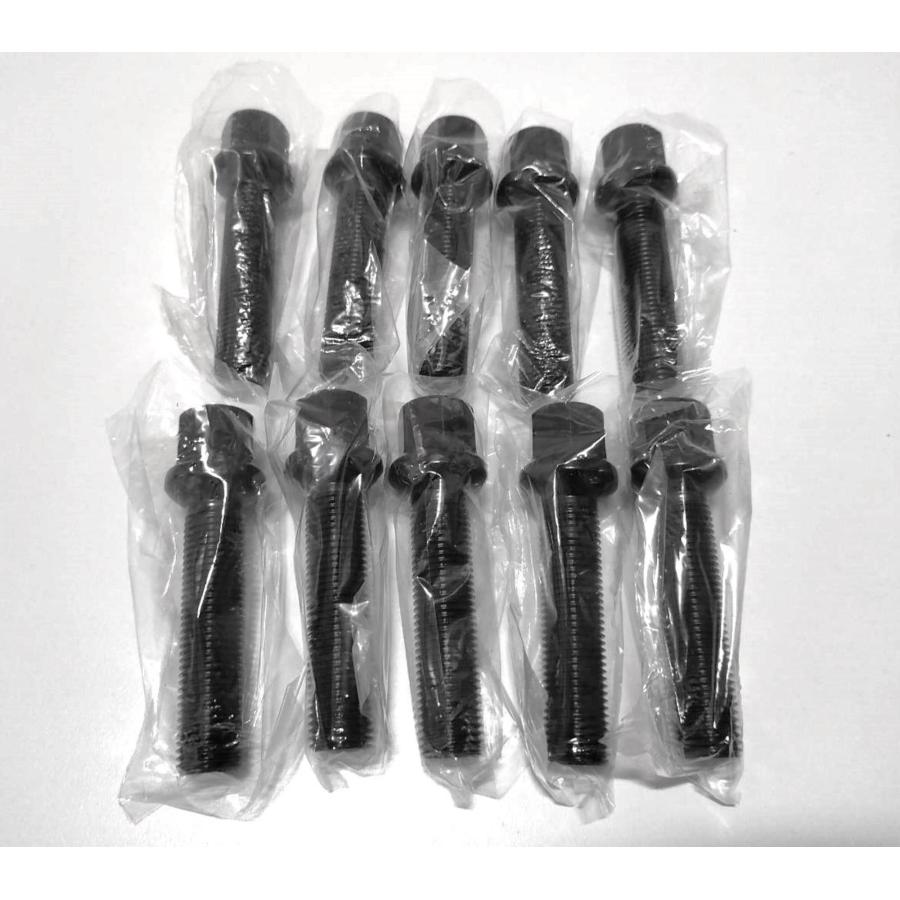 Z.S.S. AP ロング ボルト R14球面座 首下 57mm M14xP1.50 10本 スペーサー 純正ホイール ベンツ W463A 30mmロング ハブボルト ブラック : y ...