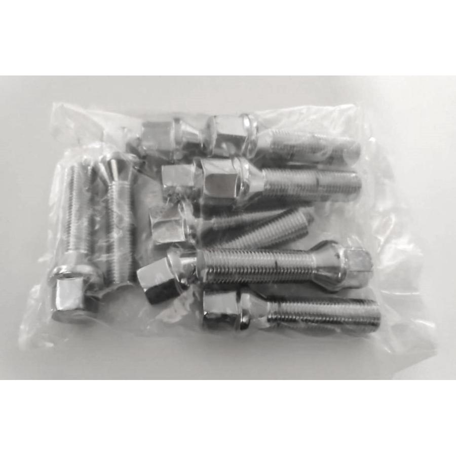 Z.S.S. AP ロング ボルト テーパー座面 首下 45mm M14xP1.50 10本 スペーサー アウディ ベンツ VW 社外ホイール用 ハブボルト クローム : わくわくファイネスト ...