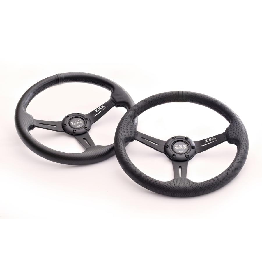 Z.S.S. スポーツ ステアリング ハンドル 345φ 345mm セミディープコーン カーボン調 ZSS E0043 シルビア 180SX スカイライン ローレル : zsse0043 ...