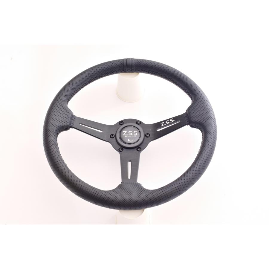 Z.S.S. スポーツ ステアリング ハンドル 345φ 345mm セミディープコーン カーボン調 ZSS E0043 シルビア 180SX スカイライン ローレル : zsse0043 ...