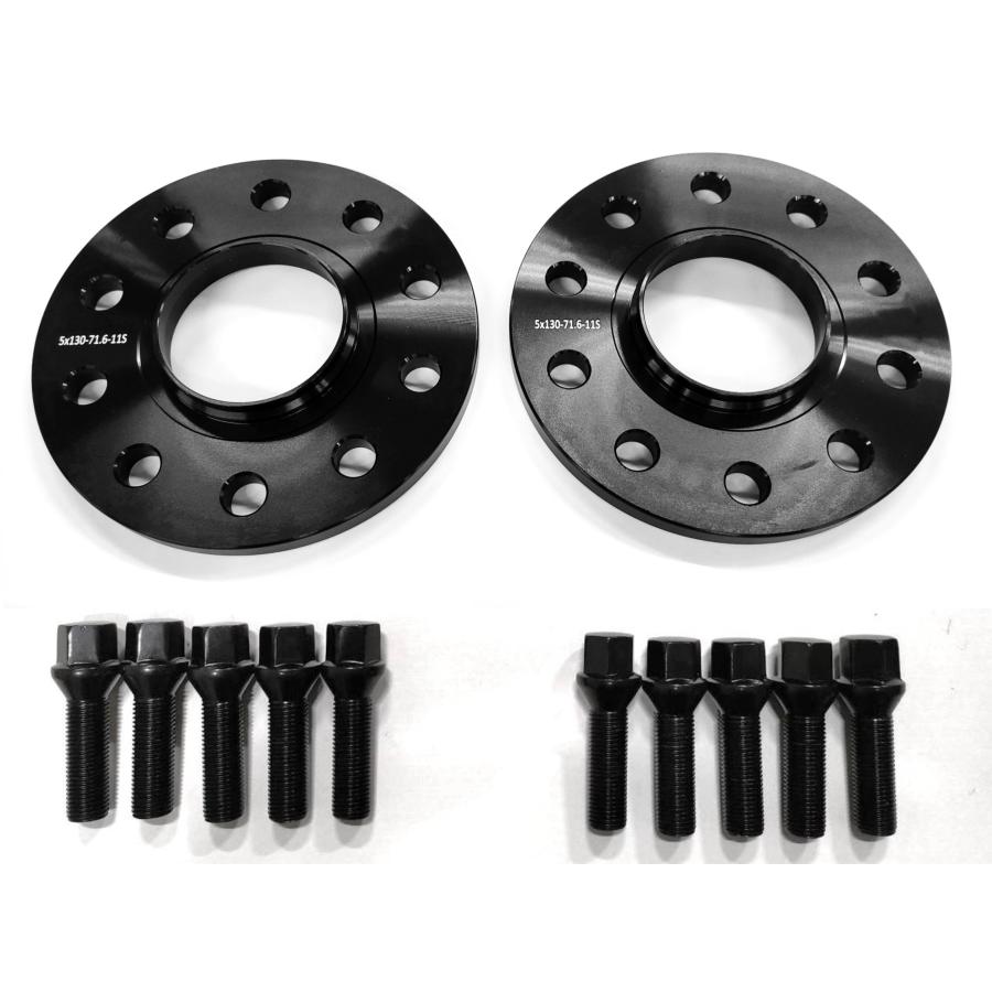 Z.S.S. AP Porsche ポルシェ パナメーラ Panamera Taycan タイカン 社外ホイール用 ボルト付き 11mm スペーサー PCD130 5穴 71.6φ 10mm ...