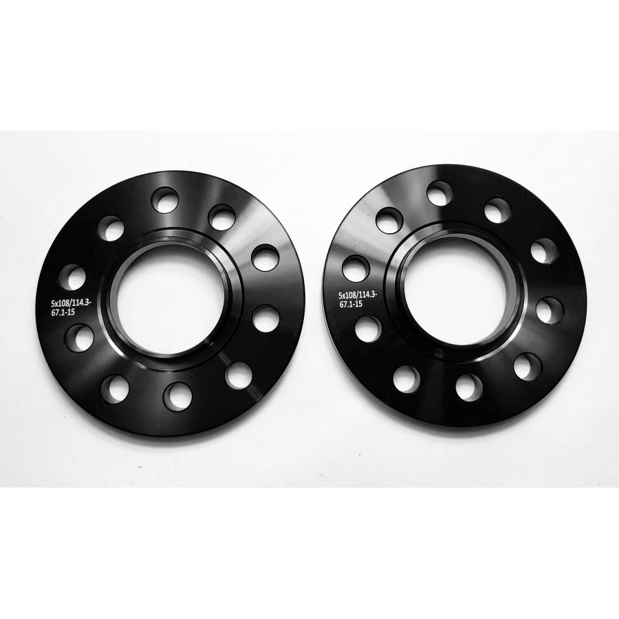 Z.S.S. AP 15mm PCD108 PCD114.3 5穴 5x108 5x114.3 67.1φ ハブ一体型 ワイドトレッドスペーサー スペーサー フェラーリ マセラティ ...