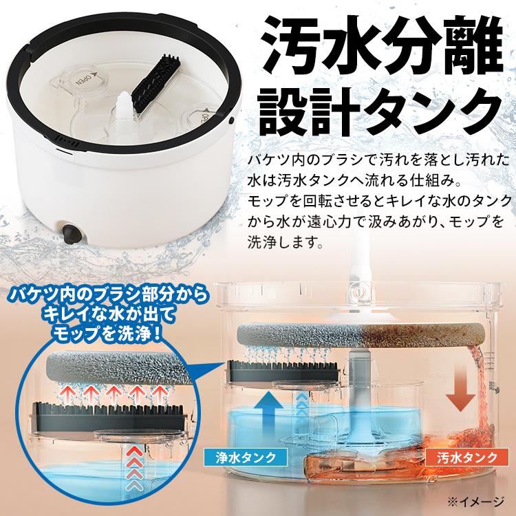 IRIS OHYAMA モップ 床掃除 水拭き キレイな水でWASHモップ KMT-CW アイリスオーヤマ : にゃんこの生活 - 通販 - Yahoo!ショッピング