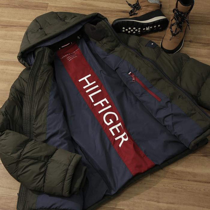 TOMMY HILFIGER トミーヒルフィガー ダウンジャケット メンズ 中綿 ブルゾン アウター フード 軽い 暖かい 防寒 撥水 黒 ブラック 158AN508 : Lansh(ランシュ ...