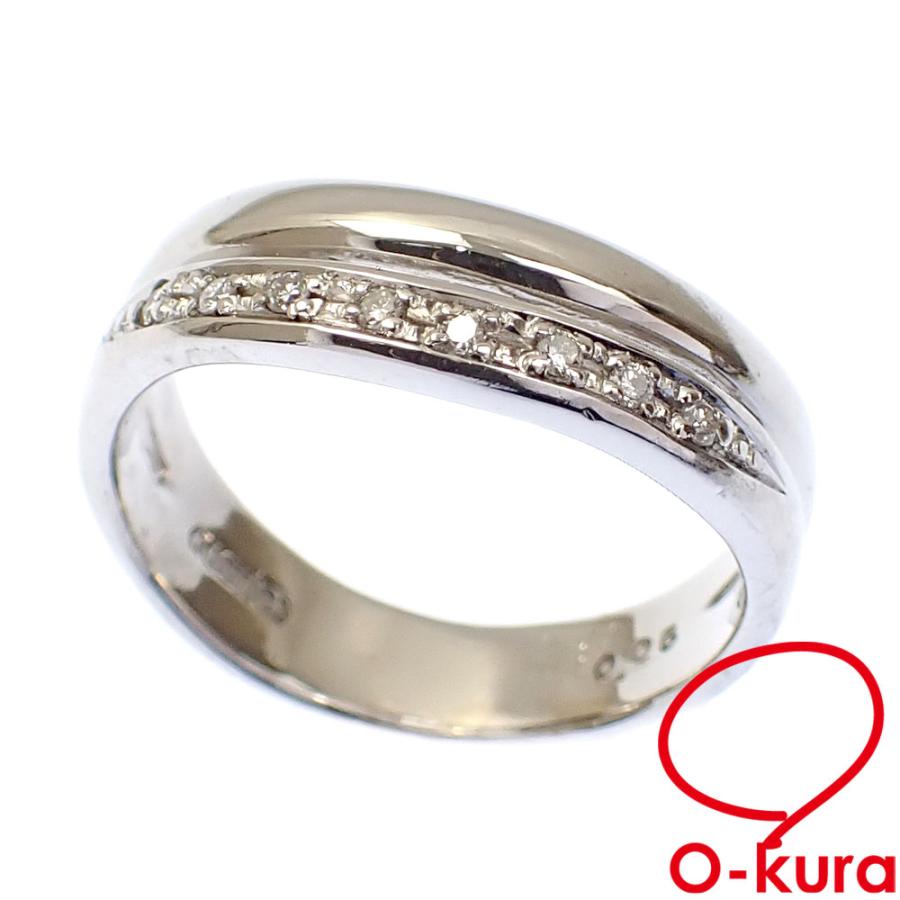 ダイヤモンド リング レディース K18WG 9号 0.05ct 5.2g 指輪 750 18金 ホワイトゴールド 中古 : 大蔵質店 - 通販 - Yahoo!ショッピング