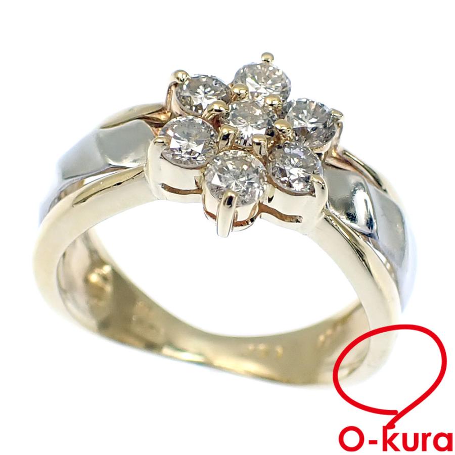ダイヤモンド リング レディース K18YG Pt900 7号 0.51ct 4.2g 750 18金 イエローゴールド プラチナ 中古 : 大蔵質店 - 通販 - Yahoo!ショッピング