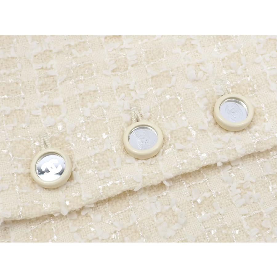 CHANEL 値下げしました シャネル スカート レディース ひざ上丈 ウール他 アイボリー サイズ38 ボトムス 古着 アパレル 洋服 中古 ...