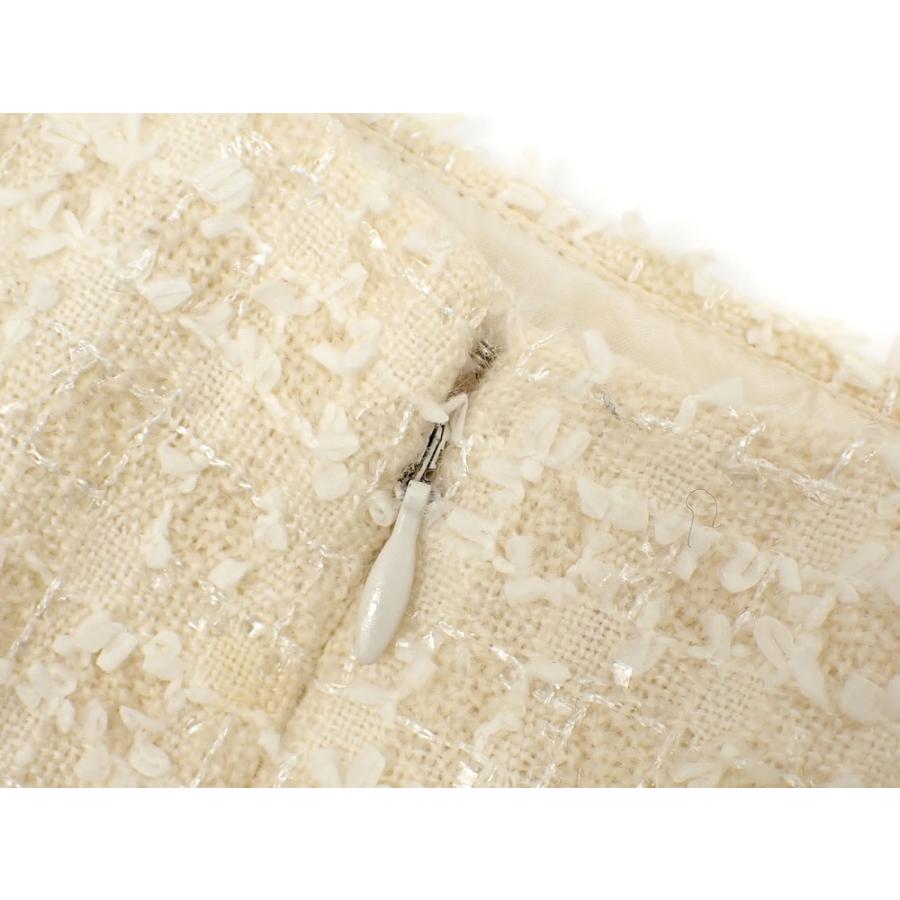 CHANEL 値下げしました シャネル スカート レディース ひざ上丈 ウール他 アイボリー サイズ38 ボトムス 古着 アパレル 洋服 中古 ...