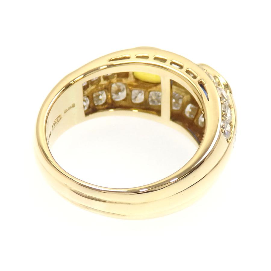 ロボッティ サファイア ダイヤモンド リング レディース K18YG 17号 D2.09ct/S0.91ct/FS0.95ct 中古 : 大蔵質店 - 通販 - Yahoo!ショッピング