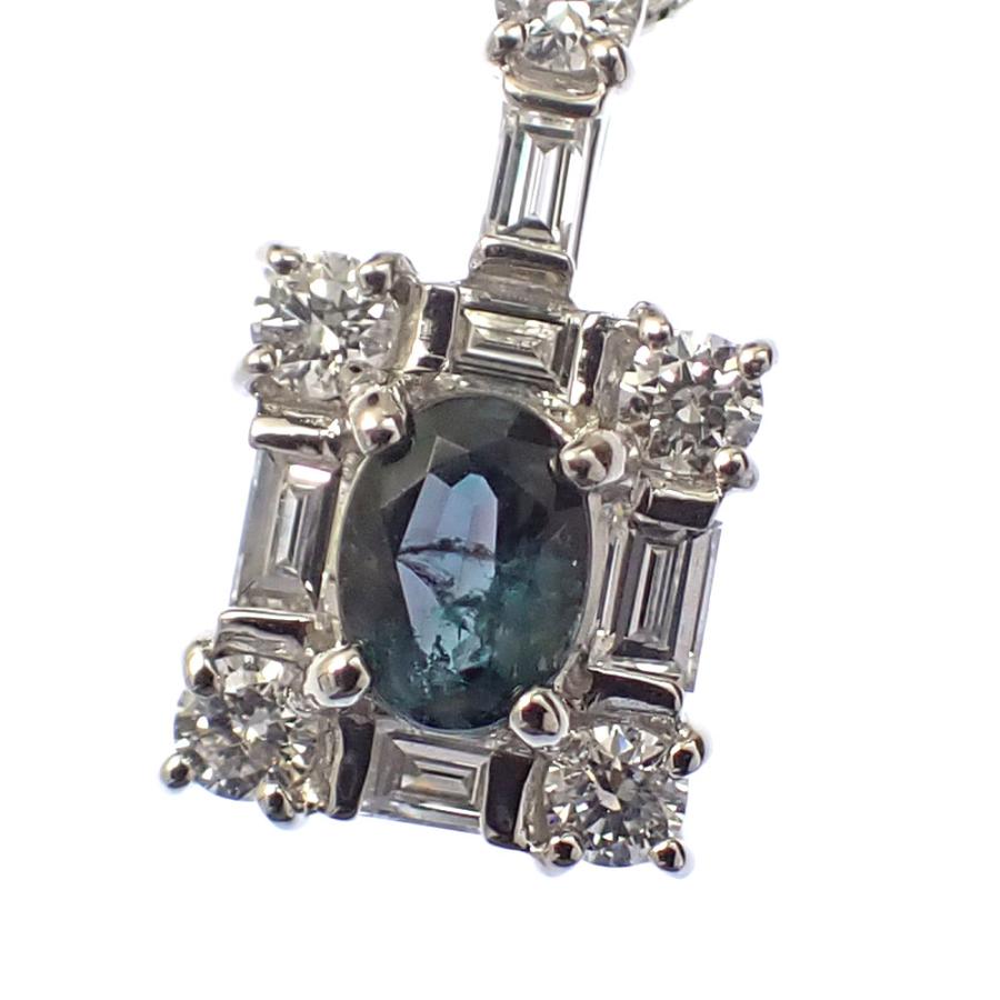 値下げしました アレキサンドライト ダイヤモンド ネックレス レディース Pt900 Pt850 0.32ct/D0.39ct 4.2g プラチナ 中古 : a6048678 : 大蔵質店 ...