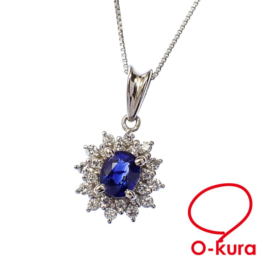 サファイア ダイヤモンド ネックレス レディース Pt900 Pt850 S0.56ct/D0.20ct 3.5g プラチナ 中古 : a6048937 : 大蔵質店 - 通販 - Yahoo ...