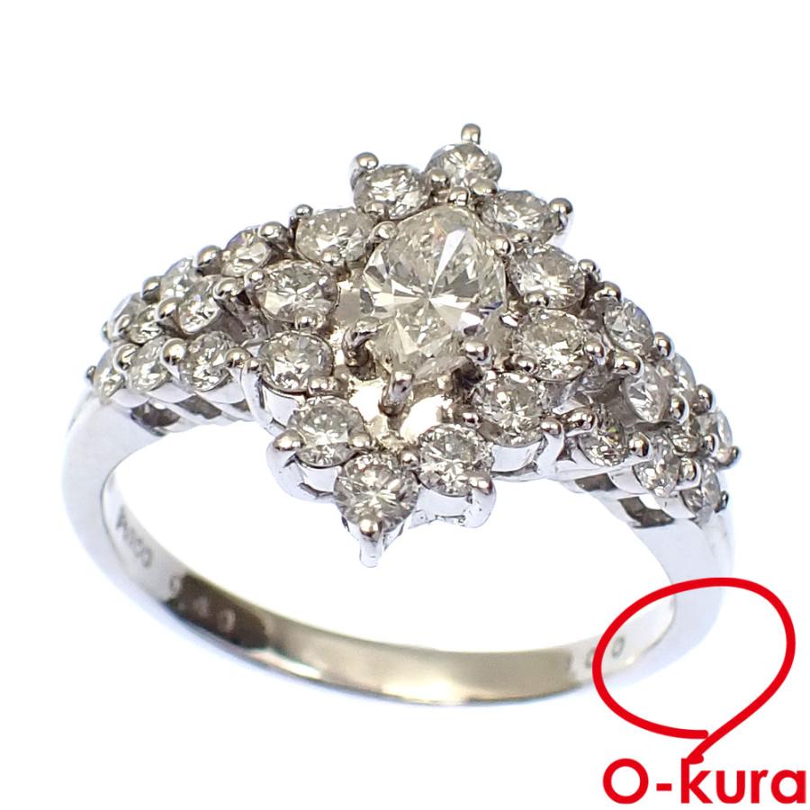ダイヤモンド リング レディース Pt900 12号 0.49ct/1.00ct 6.6g 指輪 プラチナ 中古 : a6049382 : 大蔵質店 - 通販 - Yahoo!ショッピング
