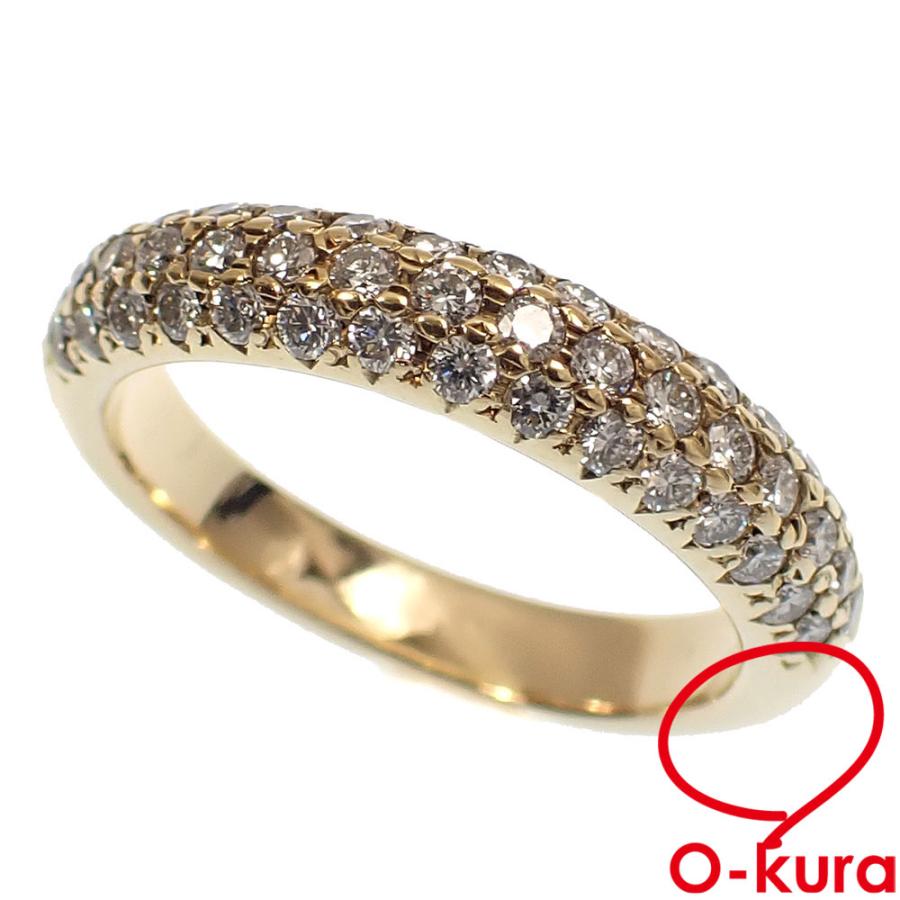 値下げしました ダイヤモンド リング レディース K18YG 9号 0.51ct 4.4g 18金 750 イエローゴールド 指輪 パヴェダイヤ 中古 : 大蔵質店 - 通販 - Yahoo ...