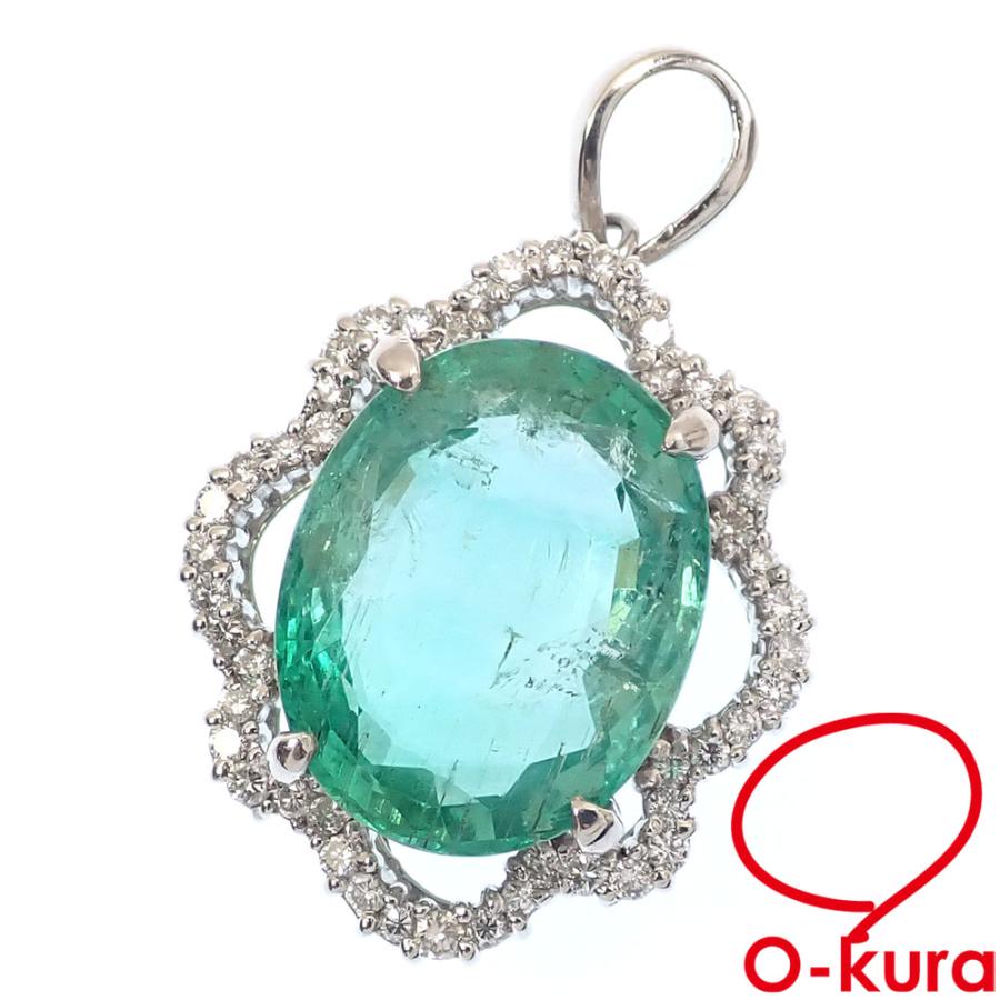エメラルド ダイヤモンド ペンダントトップ レディース Pt900 6.49ct/D0.36ct 6.0g プラチナ ペンダントヘッド 中古 : 大蔵質店 - 通販 - Yahoo!ショッピング