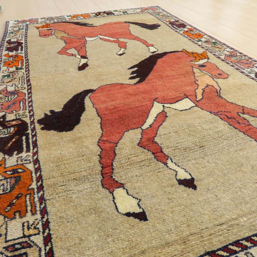 ギャッベ オールド カシュガイ 200×111cm イラン製 手織り ウール100％ リビング ダイニング ラグマット （AL-4199） : al-4199 : オリエンタルムーン - 通販 ...