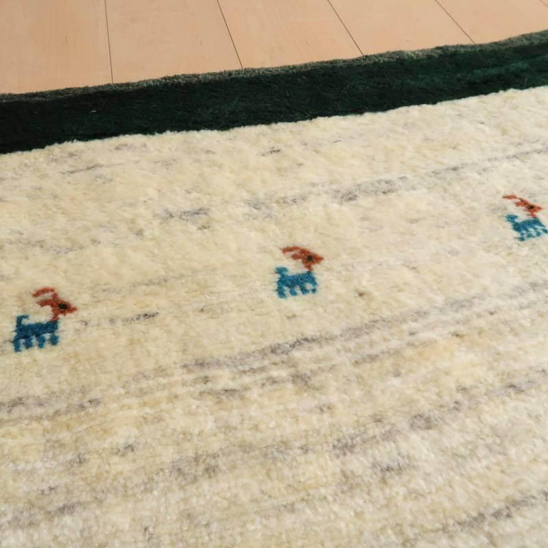 ギャッベ イラン産 194×100cm 手織り リビング ウール ラグ 天然素材 ラグマット 大判ラグ（BL-10494） : オリエンタルムーン - 通販 - Yahoo!ショッピング