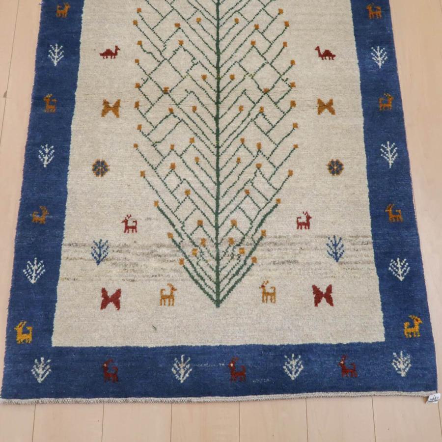 ギャッベ／ラティーフ 148×99cm イラン産 手織り リビング ウール ラグ ラグマット（BM-11665） : オリエンタルムーン - 通販 - Yahoo!ショッピング