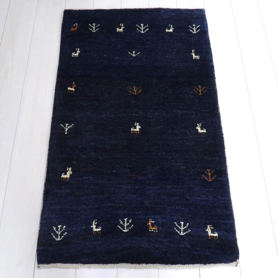 ギャッベ／ラティーフ 127×75cm イラン産 手織り リビング ウール ラグ ラグマット（BS-11480） : bs-11480 : オリエンタルムーン - 通販 - Yahoo!ショッピング