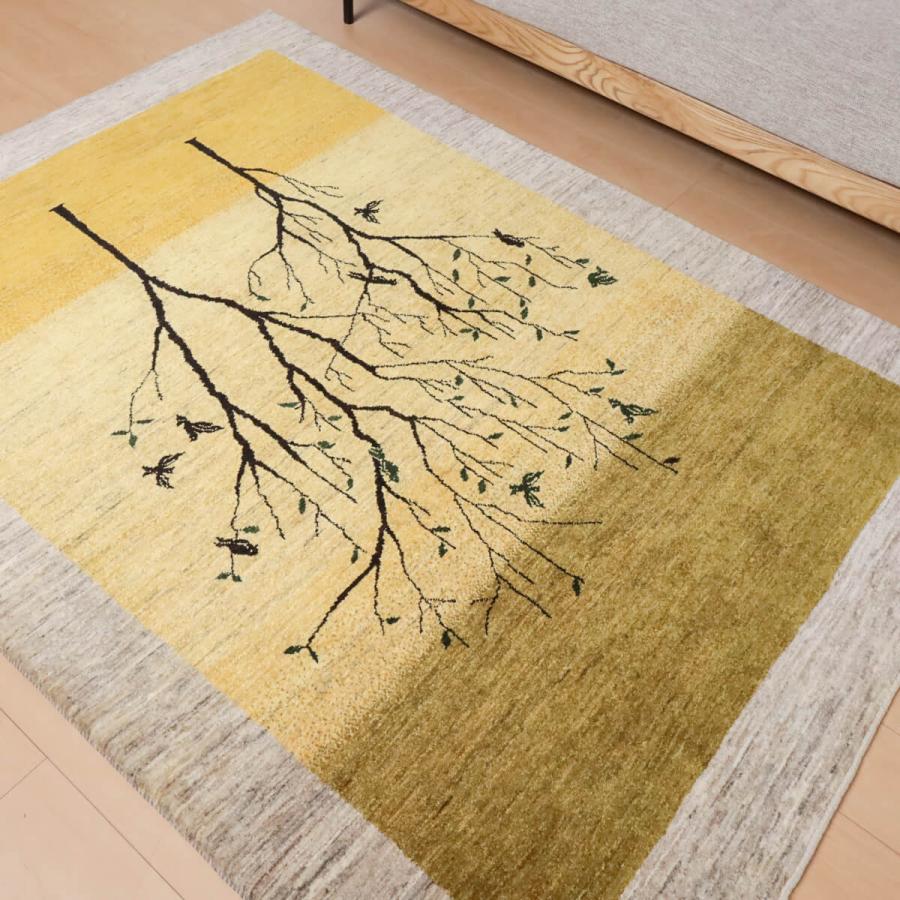 ギャッベ／カシュクリ 202×150cm イラン産 手織り リビング ウール ラグ ラグマット（HL-12160） : オリエンタルムーン - 通販 - Yahoo!ショッピング