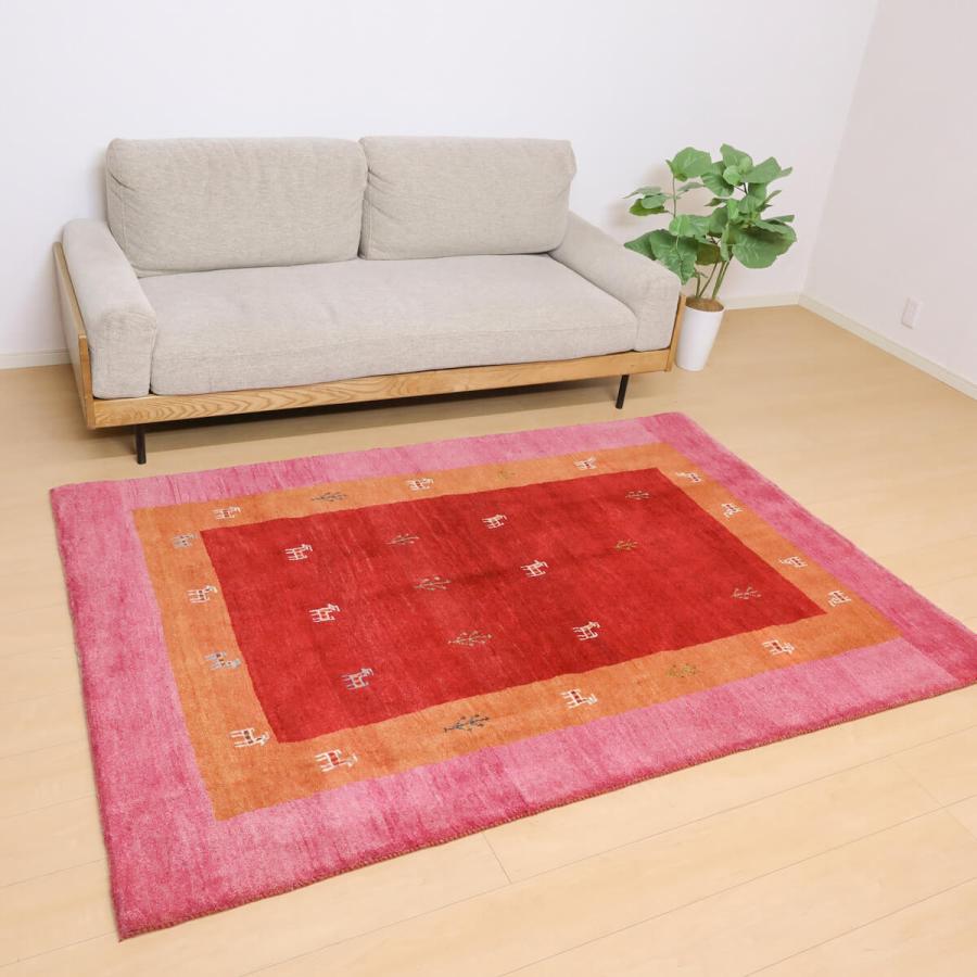 ギャッベ／カシュクリ 209×144cm イラン産 手織り リビング ウール ラグ ラグマット（HL-12409） : オリエンタルムーン - 通販 - Yahoo!ショッピング