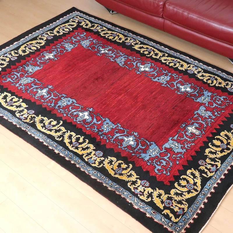 プレミアムギャッベ／ホシナマイ（ルリバフ） 249×163cm イラン産 手織り ウール ラグ リビング ダイニング 大判 （HL-64341） : オリエンタルムーン - 通販 ...