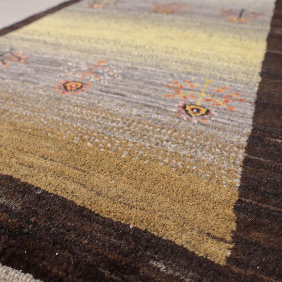 ギャッベ／カシュクリ 154×52cm イラン産 手織り リビング ウール ラグ ラグマット（HR-11866） : hr-11866 : オリエンタルムーン - 通販 - Yahoo!ショッピング