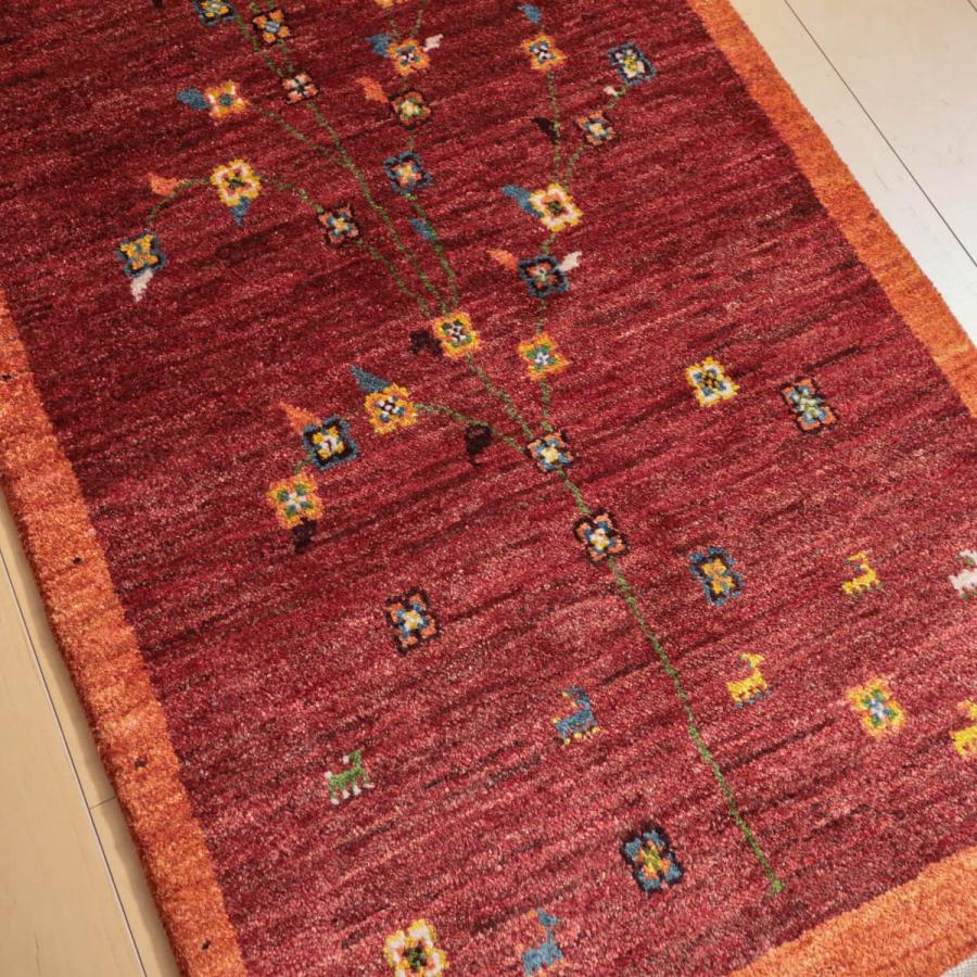 ギャッベ／ルリバフ 203×69cm イラン産 手織り リビング ウール ラグ ラグマット（HR-12018） : hr-12018 : オリエンタルムーン - 通販 - Yahoo!ショッピング