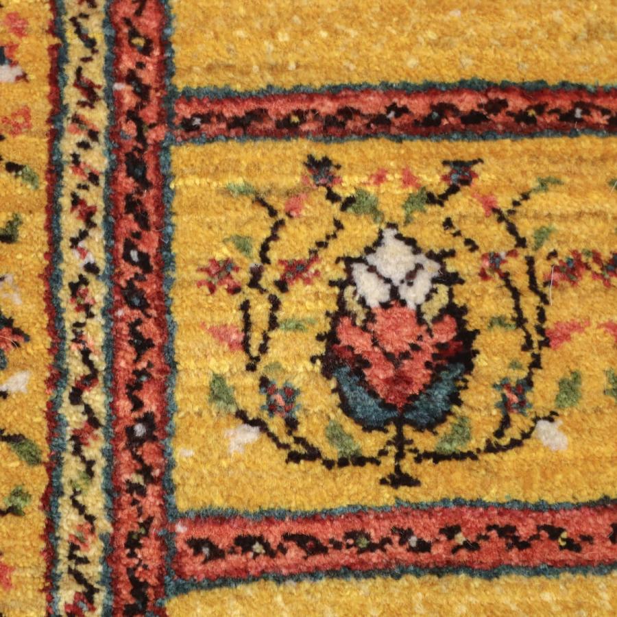 ギャッベ／ルリバフ 89×62cm イラン産 手織り リビング ウール ラグ ラグマット（HSS-11809） : オリエンタルムーン - 通販 - Yahoo!ショッピング