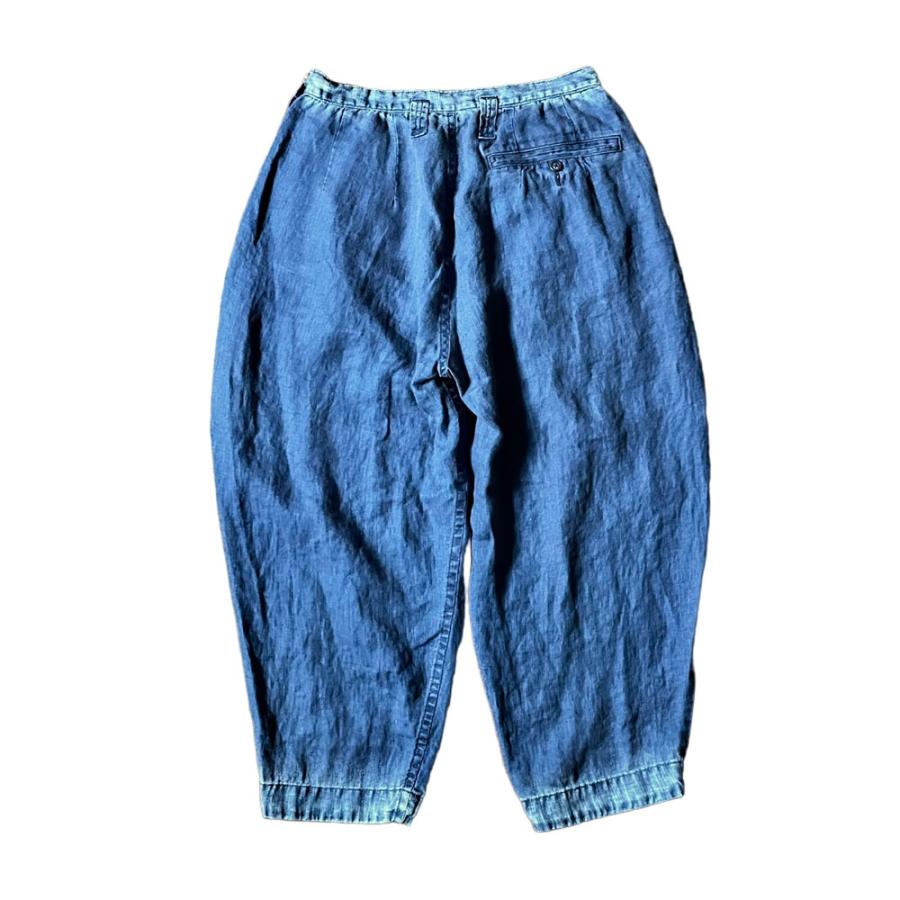 PORTER CLASSIC ( ポータークラシック ) INDIGO LINEN BEBOP PANTS インディゴリネンビバップパンツ ...