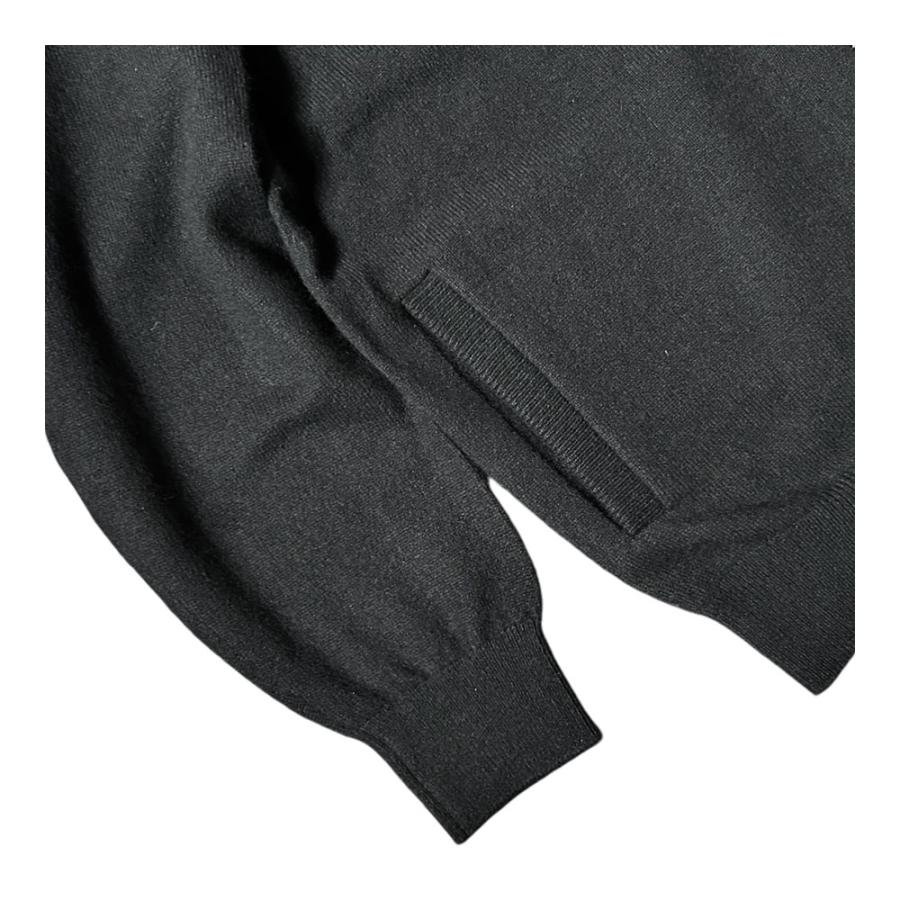 PORTER CLASSIC (ポータークラシック) CASHMERE KNIT ZIP UP(BABY CASH) - BLACK カシミアニットジップアップ pc-025-2974 : o ...