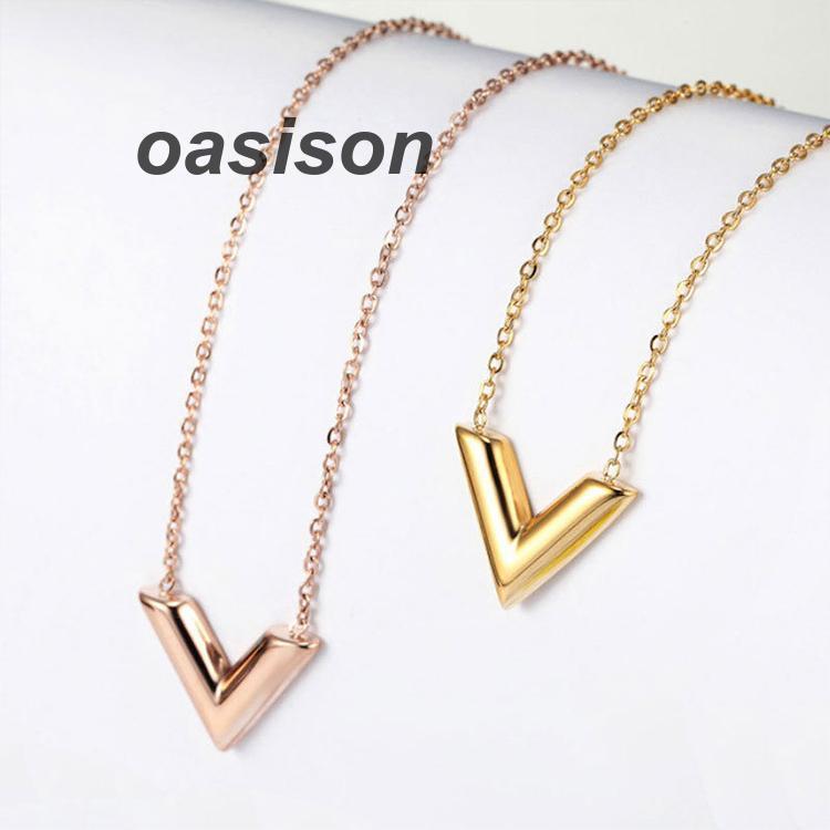 ネックレス レディース 18KGP V字 V型 ステンレス おしゃれ 彼女 プレゼント 激安アクセサリー : Oasis On - 通販 - Yahoo!ショッピング