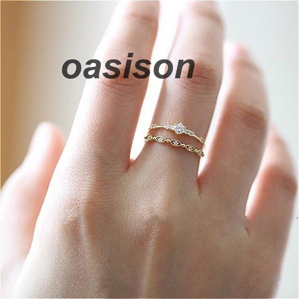 指輪 リング レディース エタニティリング ダイヤ オシャレ 華奢 重ね付け 14KGP CZダイヤ 激安アクセサリー : Oasis On - 通販 - Yahoo!ショッピング