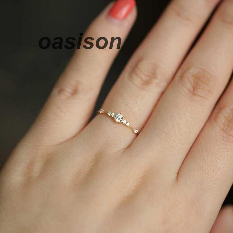 指輪 レディース リング ダイヤ オシャレ 華奢 重ね付け 14KGP CZダイヤ 激安アクセサリー ポイント消化 女性 : Oasis On - 通販 - Yahoo!ショッピング