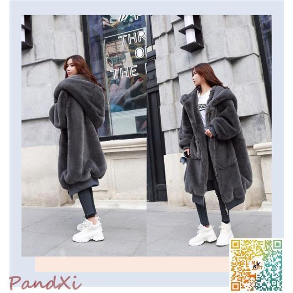 秋冬 レディース ファーコート 毛皮コート レディースコート フェイク