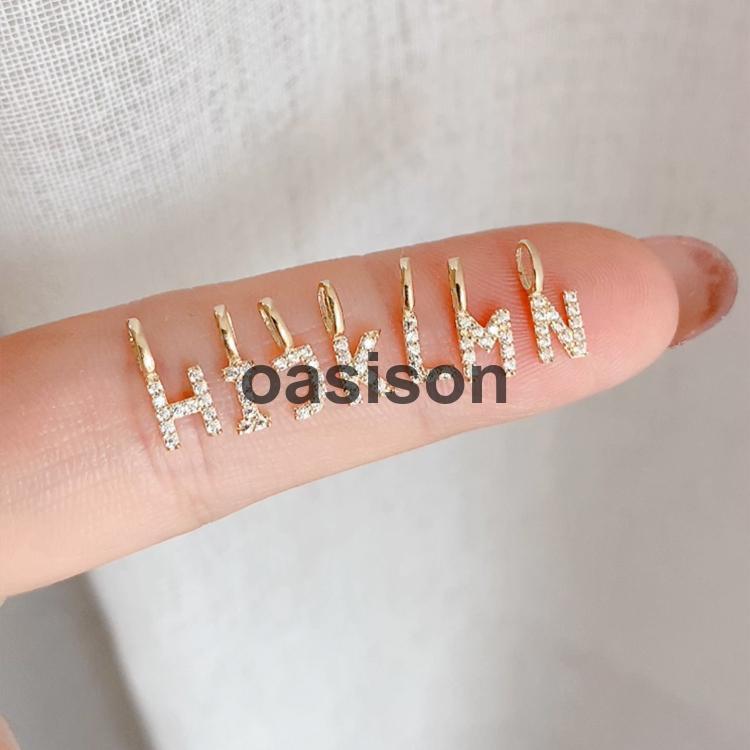 Mini型 ペンダントトップ 14金 K14 イニシャル モチーフ チャーム ペンダントヘッド CZダイヤ ネックレス ピアス ブレスレット用 : Oasis On - 通販 - Yahoo ...