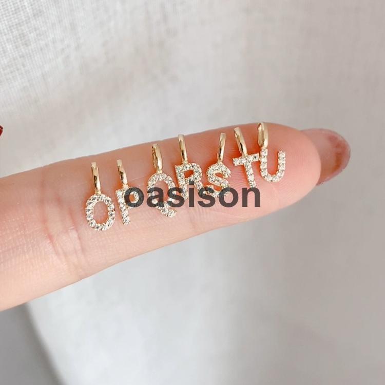 Mini型 ペンダントトップ 14金 K14 イニシャル モチーフ チャーム ペンダントヘッド CZダイヤ ネックレス ピアス ブレスレット用 : Oasis On - 通販 - Yahoo ...