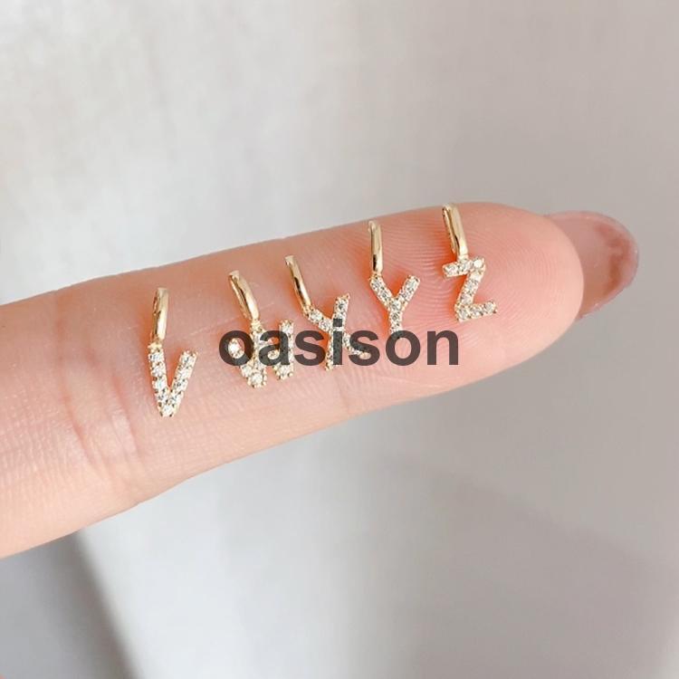 Mini型 ペンダントトップ 14金 K14 イニシャル モチーフ チャーム ペンダントヘッド CZダイヤ ネックレス ピアス ブレスレット用 : Oasis On - 通販 - Yahoo ...