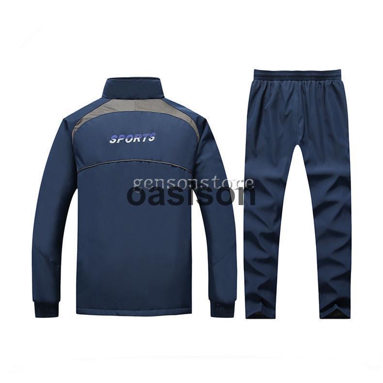 冬服 ウインドブレーカー 上下 メンズ トレーニングウェア 裏起毛 ジャケット ロングパンツ 立ち襟 スポーツ 運動着 秋冬 防風 防寒 保温 チーム 上下セット : Oasis On ...