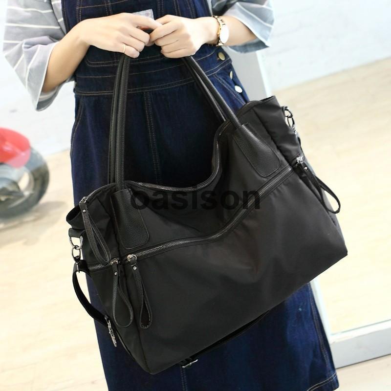 ハンドバッグ レディース A4対応 通勤 トートバッグ 軽量 ナイロンバッグ 2way ショルダーバッグ 斜めがけ 軽い 肩掛け お出掛け おしゃれ : Oasis On - 通販 ...