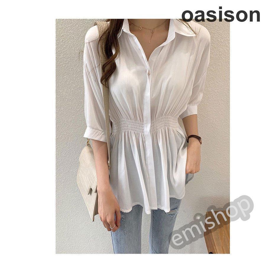 ブラウス レディース きれいめ 40代 春 夏 上品 シャツ シフォン トップス 半袖 ゆったり オシャレ 韓国風 大人 30代 50代 : Oasis On - 通販 - Yahoo!ショッピング