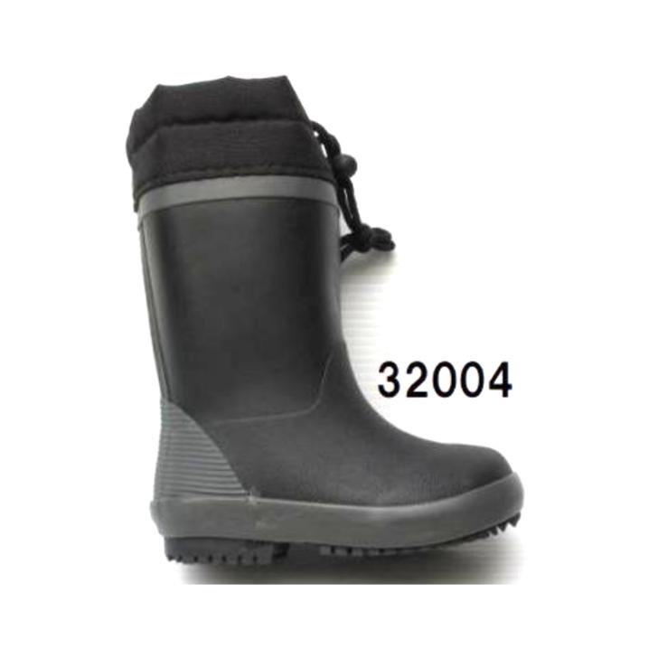 セール ワランティー WRJ32004 黒 WARRANTY 防水 防雪 防寒 フード付 スパッツ付 カバー付 子供 キッズ 雪用 長靴 ...