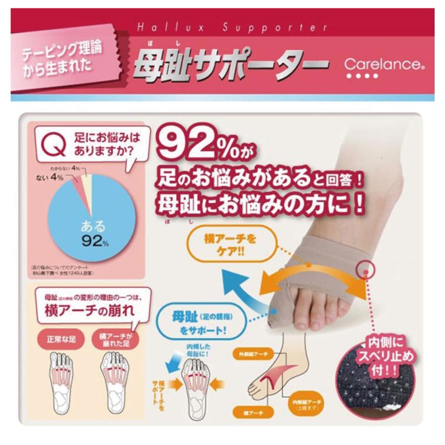 Carelance ケアランス 母趾サポーター 0617CA-80 ベージュ 健康用品 健康 美容 美容用品 サポーター 外反母趾 内側 ...