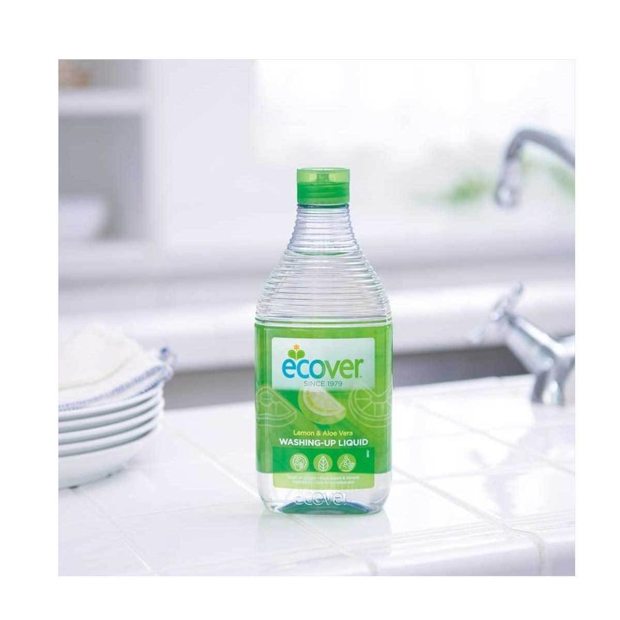 ECOVER 【2本セット】食器用洗剤 ボトル 手に優しい ecover エコベール レモンの香り 本体 450ml×2個 まとめ買い キッチン洗剤 台所洗剤 油汚れ エコ : オブザベー ...